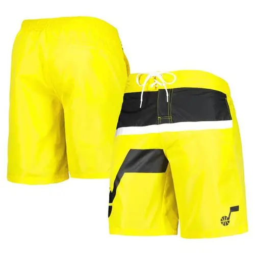 G-III SPORTS BY CARL BANKS Utah Jazz Swim Trunks - Gold