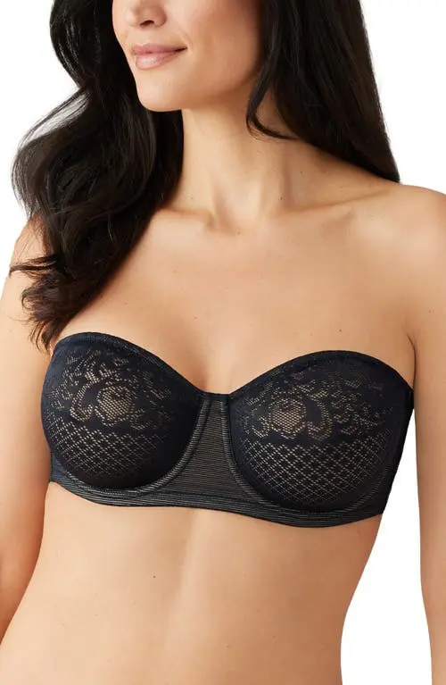 Wacoal Visual Effects Strapless Underwire Minimizer Bra - Black
