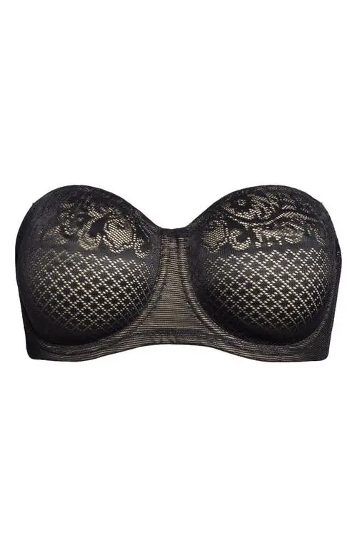 Wacoal Visual Effects Strapless Underwire Minimizer Bra - Black
