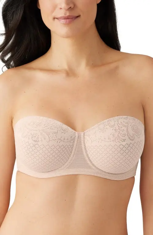 Wacoal Visual Effects Strapless Underwire Minimizer Bra - Sand