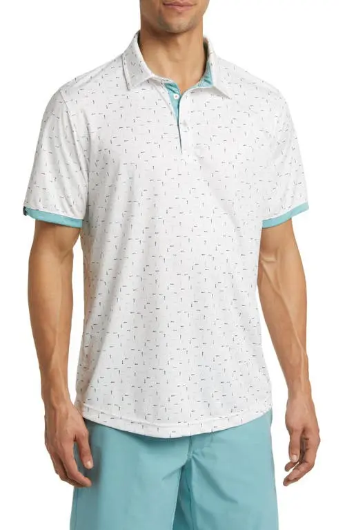SWANNIES Fraser Golf Polo - White-marine