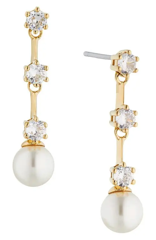 Nadri Olivia Linear Drop Earrings - Gold