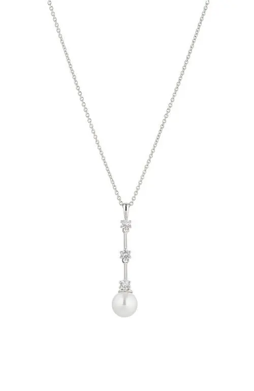 Nadri Olivia Y-necklace - Rhodium