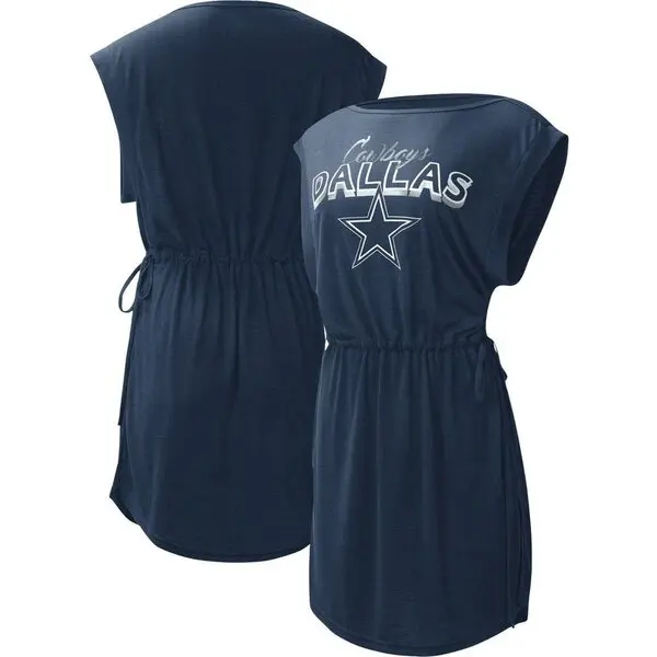 G-III SPORTS BY CARL BANKS Dallas Cowboys Swimsuit Cover-up - Navy