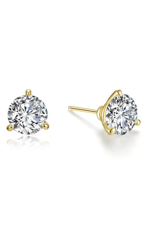 Lafonn Simulated Diamond Stud Earrings - White/gold