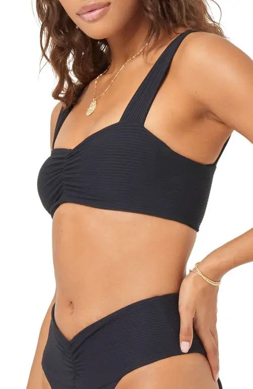 L*Space Marlee Bikini Top - Black