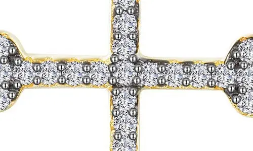 Lafonn Pavé Simulated Diamond Cross Pendant Necklace
