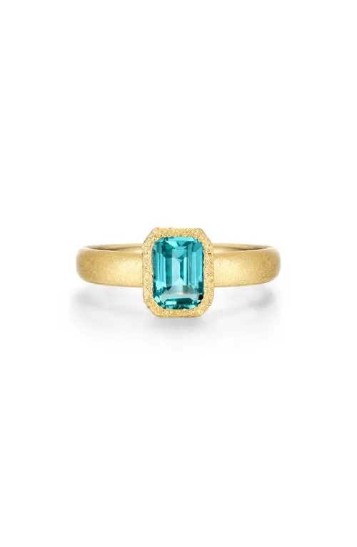 Lafonn Lab-grown Sapphire Solitaire Ring - Blue