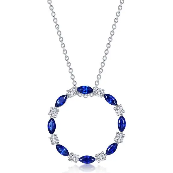 Lafonn Lab-grown Sapphire Pendant Necklace - Blue
