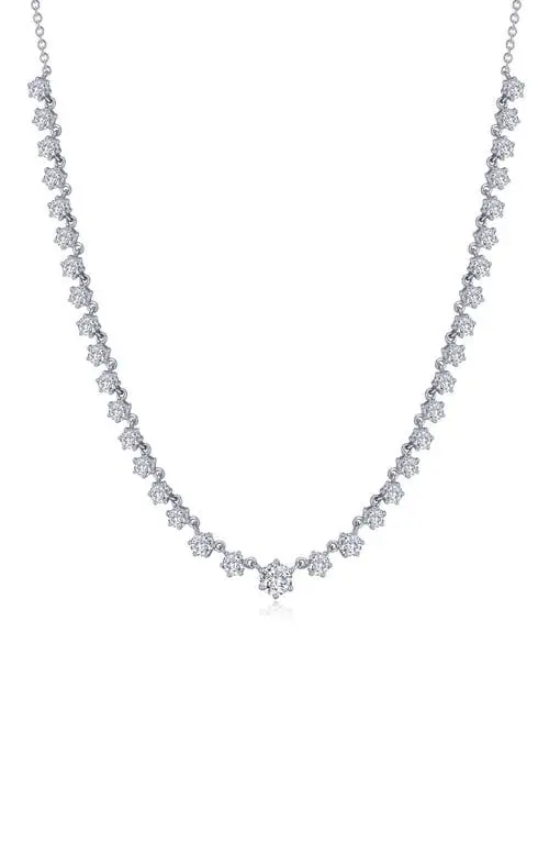 Lafonn Simulated Diamond Tennis Necklace - White