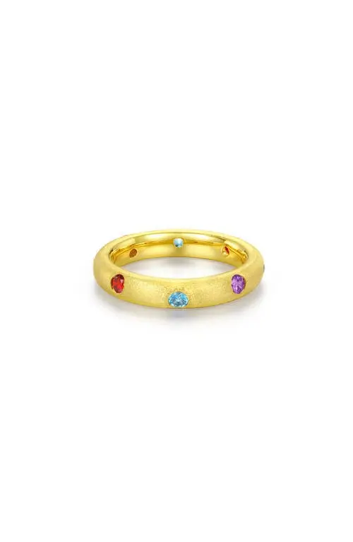 Lafonn Simulated Diamond Eternity Ring - Gold Multi