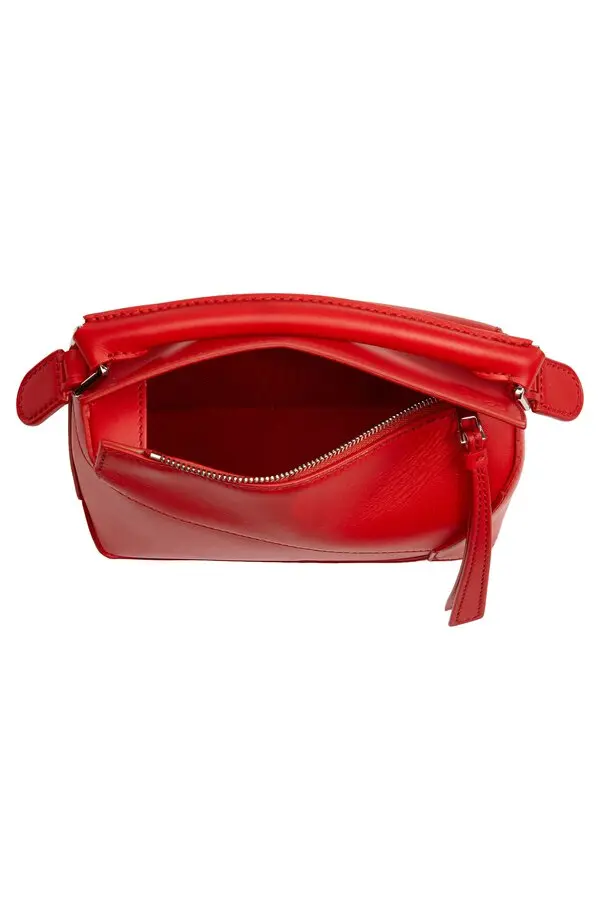 Loewe Mini Puzzle Leather Bag - Red | Editorialist