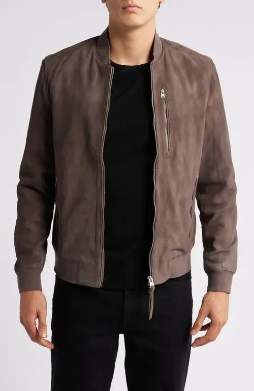 Leather Jackets All Saints Kemble Suede Bomber Jacket All Saints