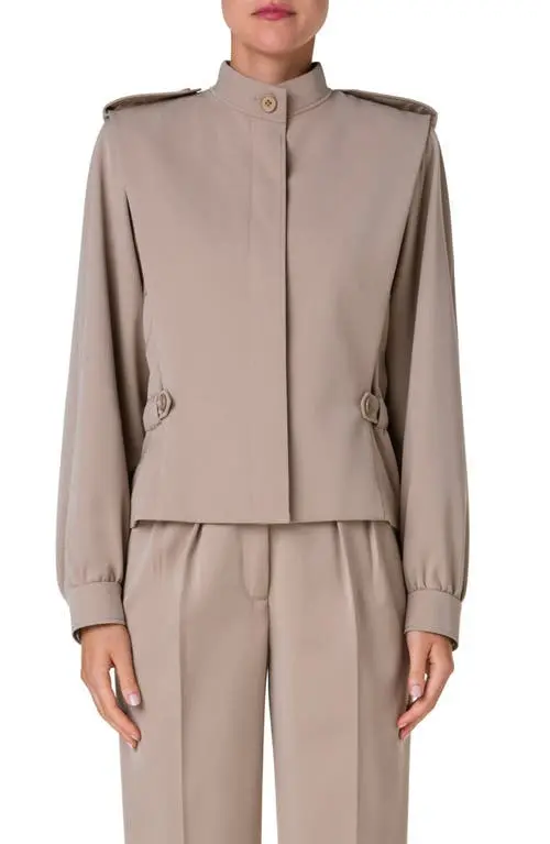 Akris Gregory Virgin Wool Gabardine Jacket