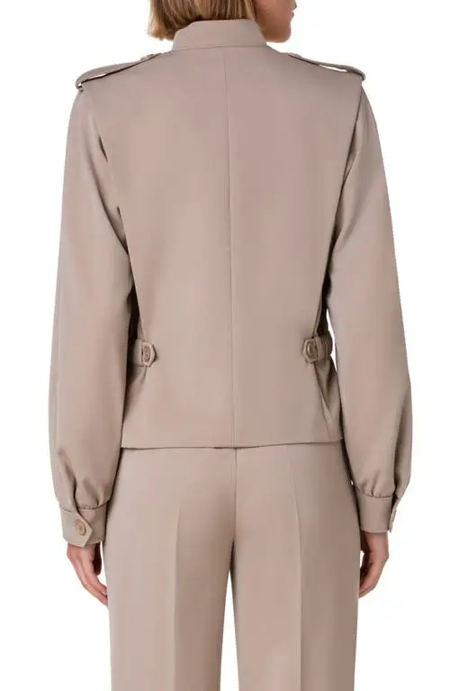 Akris Gregory Virgin Wool Gabardine Jacket