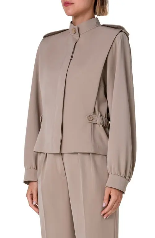 Akris Gregory Virgin Wool Gabardine Jacket
