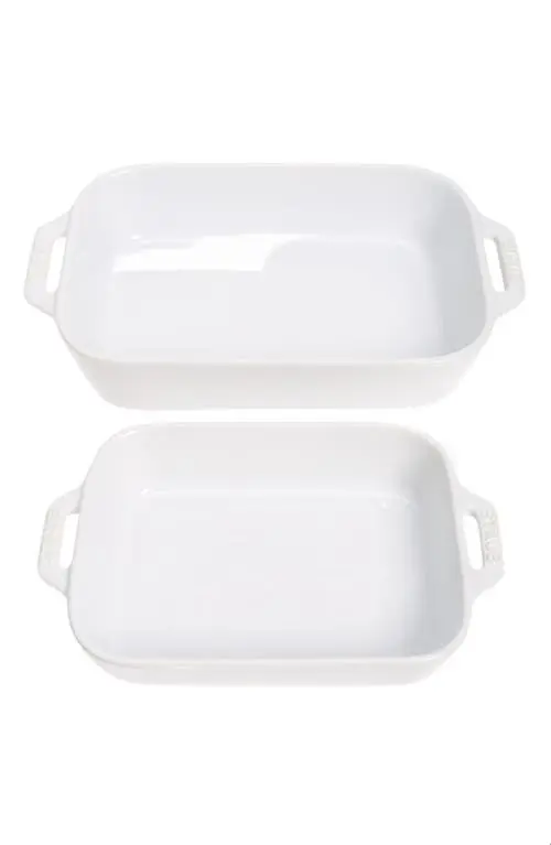 STAUB 2-piece Baking Dish - White