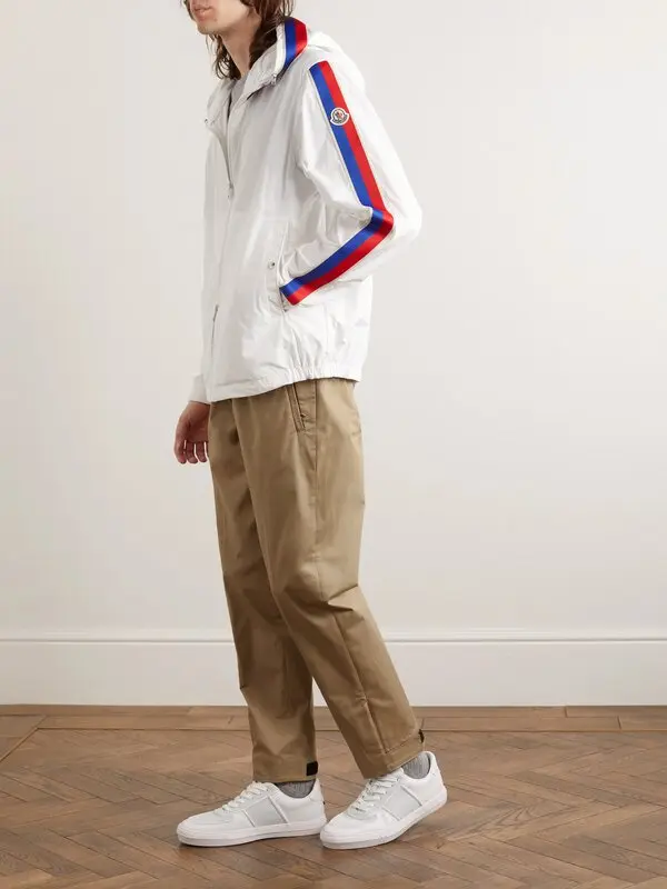 Moncler Tapered Cotton-blend Gabardine Trousers