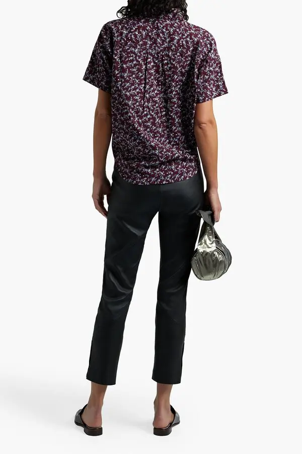 Rag & Bone Tie-front Floral-print Shirt