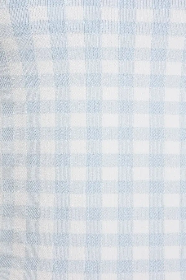 Alexander Wang Gingham Stretchknit Top