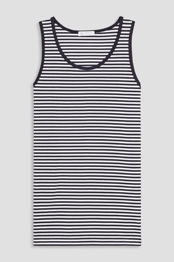 Sunspel Striped Cottonjersey Tank