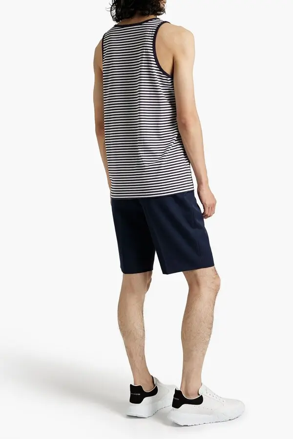Sunspel Striped Cottonjersey Tank