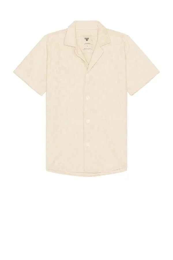 Oas Machu Cuba Terry Shirt In Brown