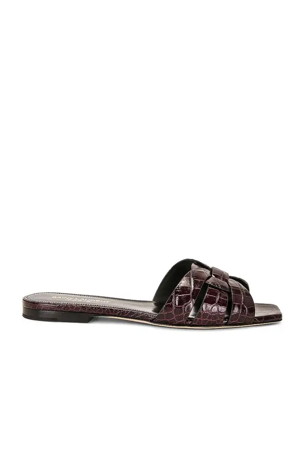 Saint Laurent Tribute Sandal - Barolo