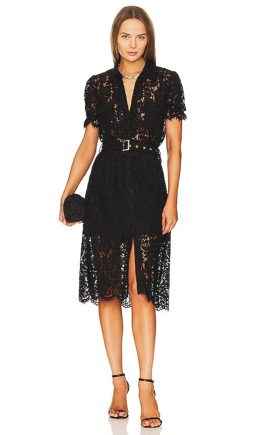 chinese dress ladies Claudia Long Sleeve Crochet Detail Lace Dress main image 0