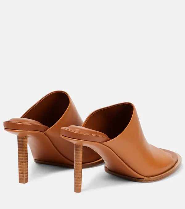 Jacquemus Les Mules Carrés Ronds Leather Mules