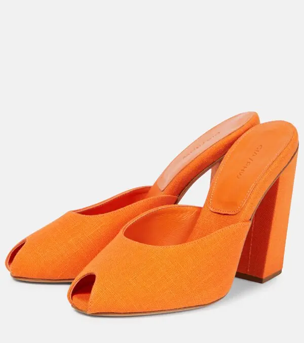 GIA BORGHINI Rosie 38 Mules - Orange