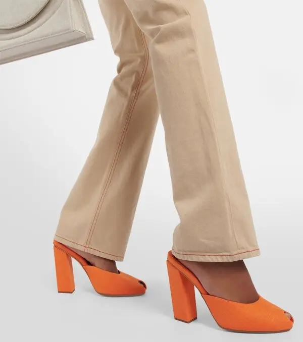 GIA BORGHINI Rosie 38 Mules - Orange