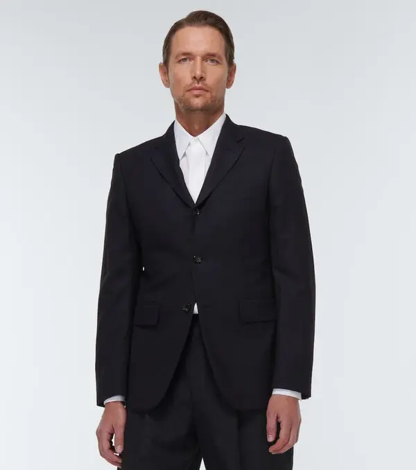 Comme Des Garçons Homme Deux Single-breasted Wool Blazer