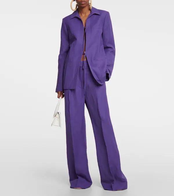 Jacquemus Amaro Twill Jacket - Purple