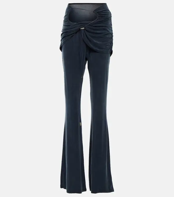 Jacquemus Le Pantalon Espelho Flared Pants - Blue