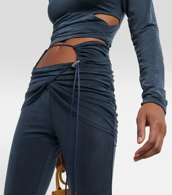 Jacquemus Le Pantalon Espelho Flared Pants - Blue