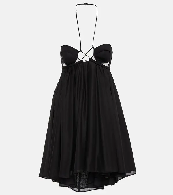 NENSI DOJAKA Cutout Mini Dress - Black