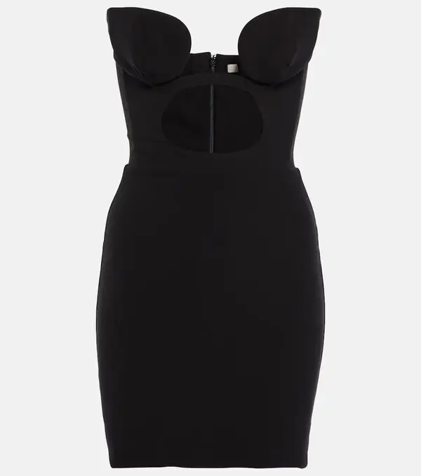 NENSI DOJAKA Cutout Mini Dress - Black