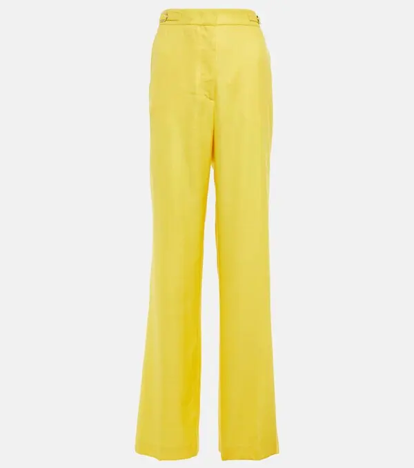 Gabriela Hearst Straight Leg Pants - Yellow