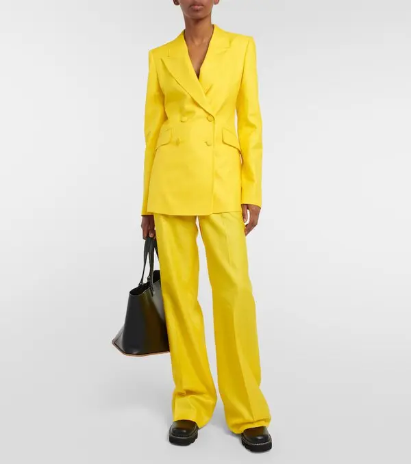 Gabriela Hearst Straight Leg Pants - Yellow