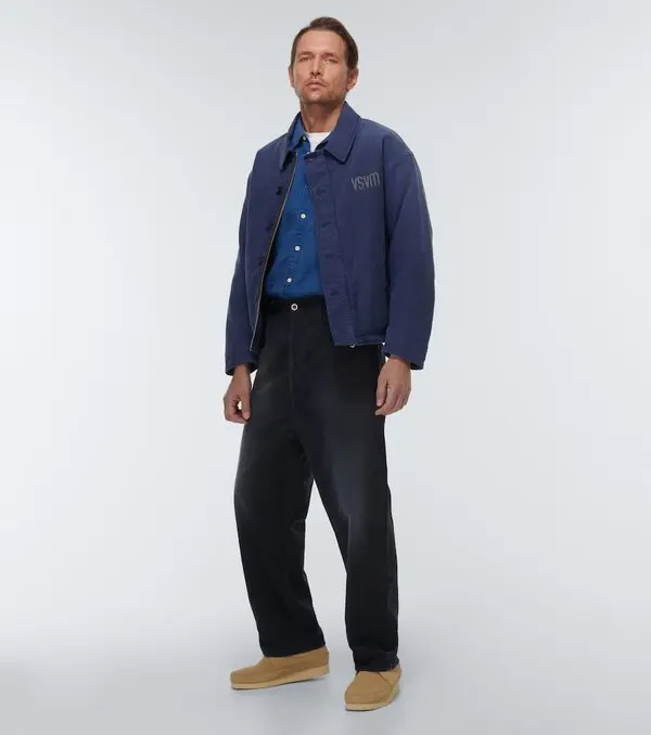 Visvim Deckhand Light Cotton Jacket In Blue - 30% Off | Editorialist