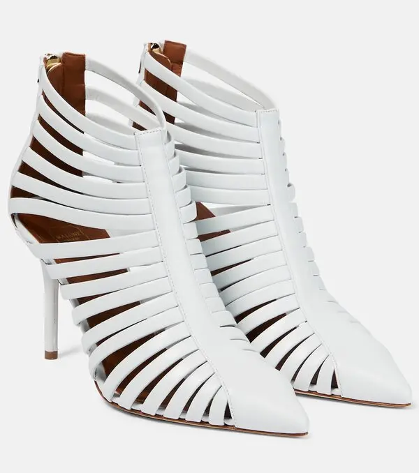 MALONE SOULIERS Heni Leather Ankle Boots - White