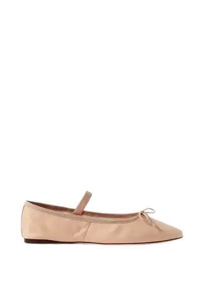 LOEFFLER RANDALL Leonie Leather Ballet Flats - Pink