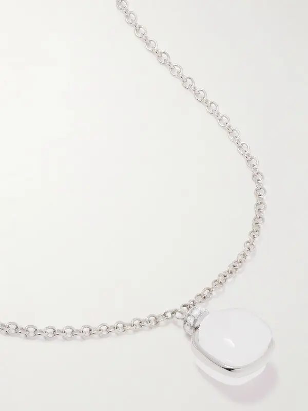 Pomellato Nudo Quartz And Diamond Necklace - Gold