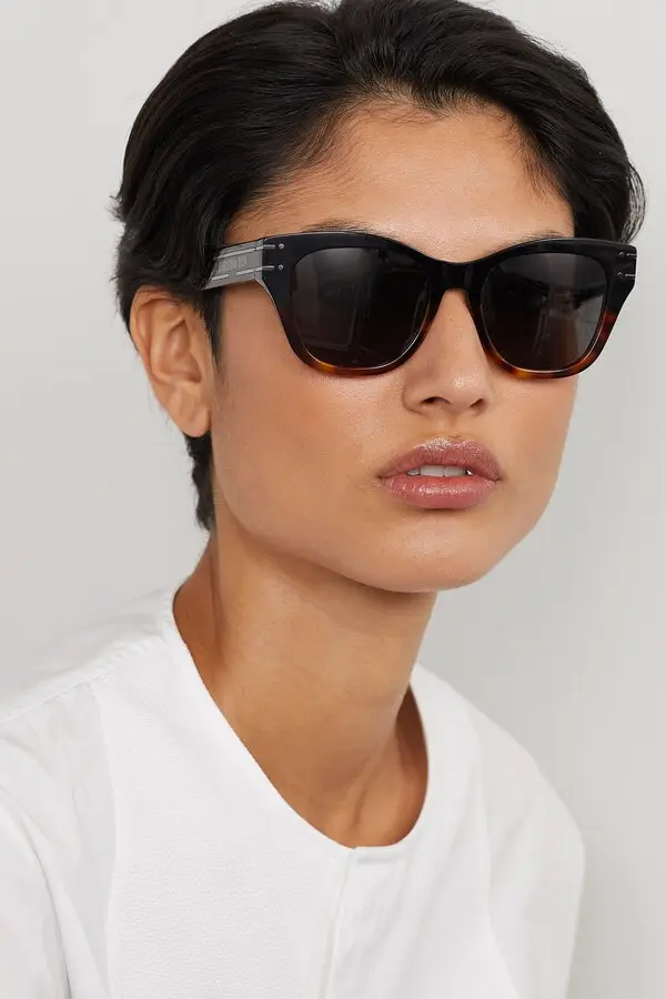 Dior Diorsignature B4i Square-frame Sunglasses - Black