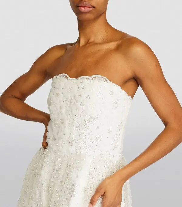 2 piece beaded prom dress Sequins Beaded Organza Layered Two Piece Ballgowns Prom Dress