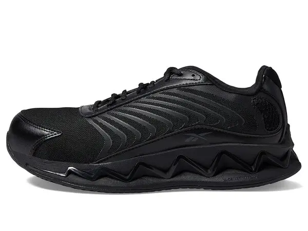 REEBOK Zig Elusion Heritage Work Sd Comp Toe High Top Lace-up Athletic Shoes - Black