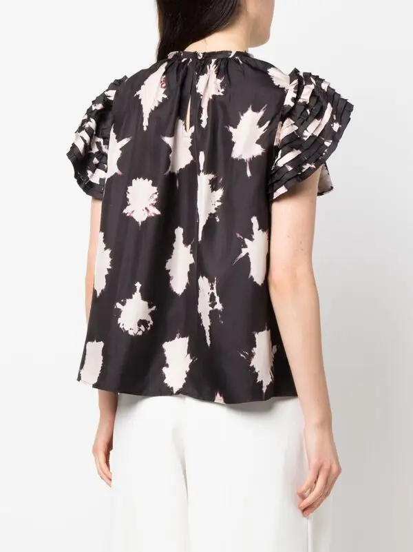 Ulla Johnson Splotch-print Silk Blouse