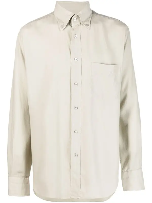 TOM FORD Long-sleeve Buttoned Shirt - Green