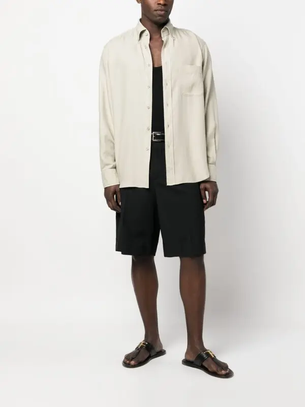 TOM FORD Long-sleeve Buttoned Shirt - Green
